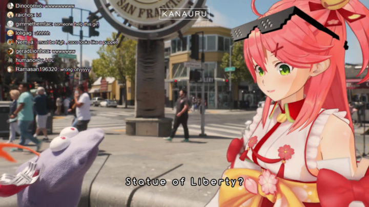 Muppet Coco Helps Tourist Miko Find Statue of Liberty in San Francisco ...