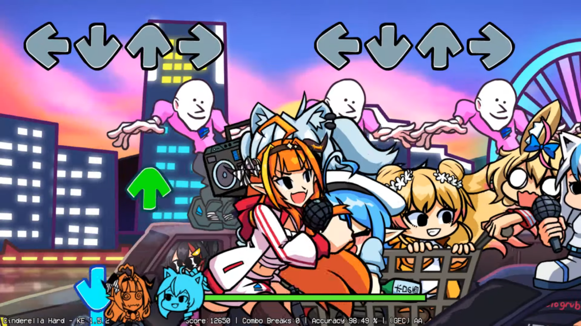 HoloFunk (Hololive Funkin) (Weeks 1~ 4) Friday Night Funkin Mod 可愛いキャラの ...